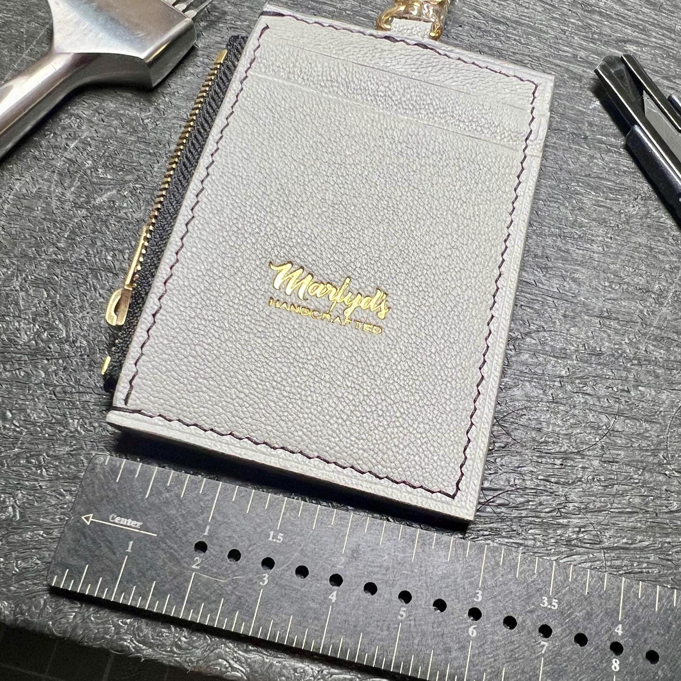 Custom-made French Leather ID Card Wallet - Handcrafted to Order - Etsy