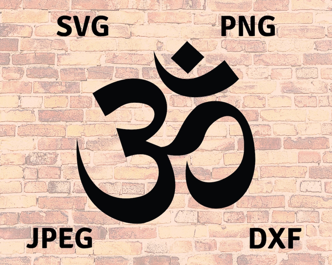 Om Instant Dowload SVG Om Transparent Background Breathe Meditation ...