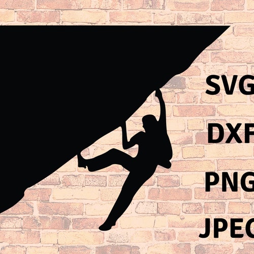 Climbing SVG Rock Climbing Cut File Cricut Transparent - Etsy