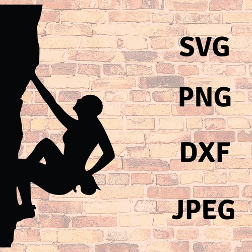 Climbing SVG Rock Climbing Cut File Cricut Transparent - Etsy