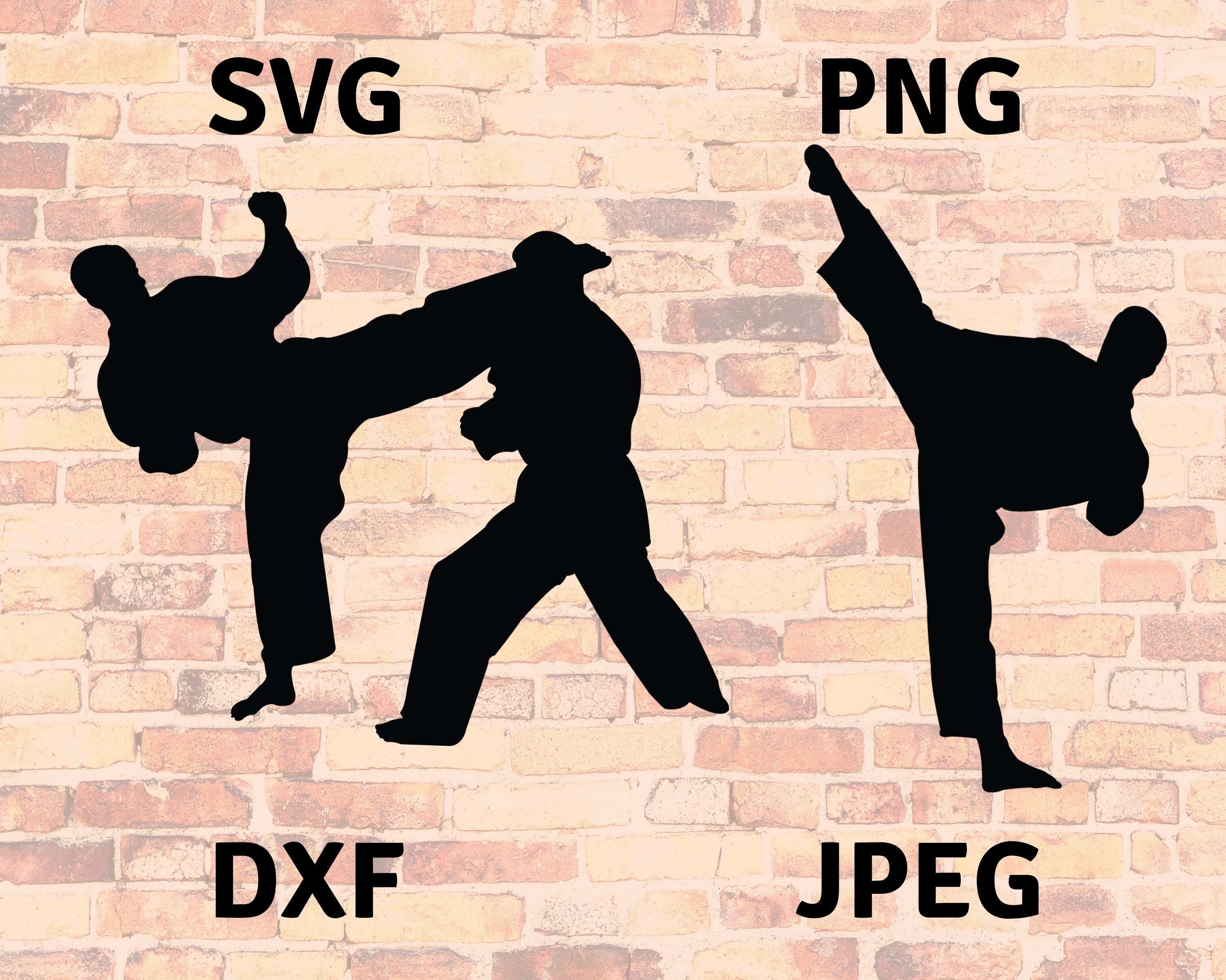 Karate SVG Karate Cut File Cricut Karate Clipart Transparent Karate ...