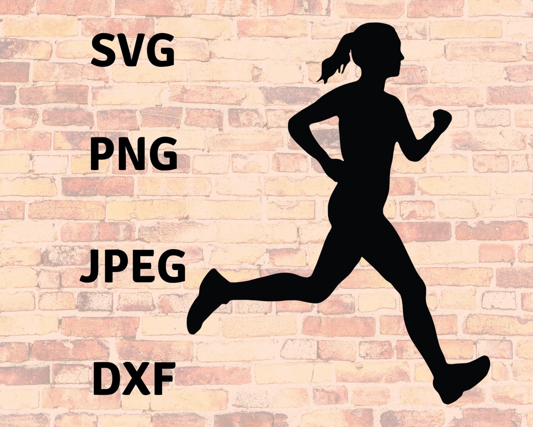 Woman Runner SVG Runners Cut File Cricut Runner Woman Clipart ...