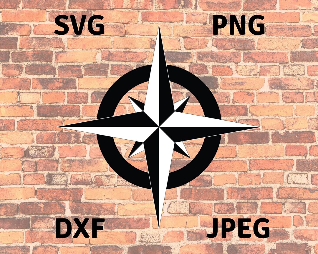 Compass Rose SVG Windrose Cut File Cricut Rose of the - Etsy