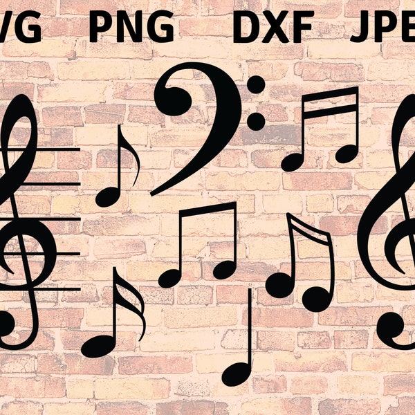 Music Notes Transparent Background - Etsy