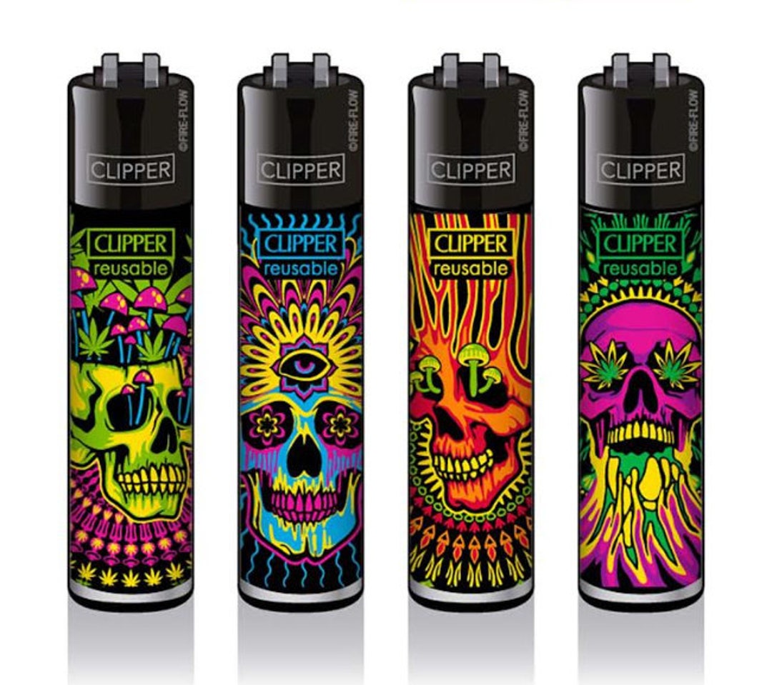 STRANGE SKULLS Rare Clipper Lighters Unique Funny Cool Buy Individual ...
