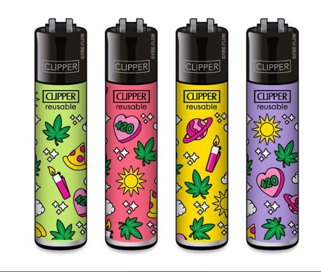 420 PATTERNS CLIPPER Lighters Unique Funny Cool - Buy Individual or ...