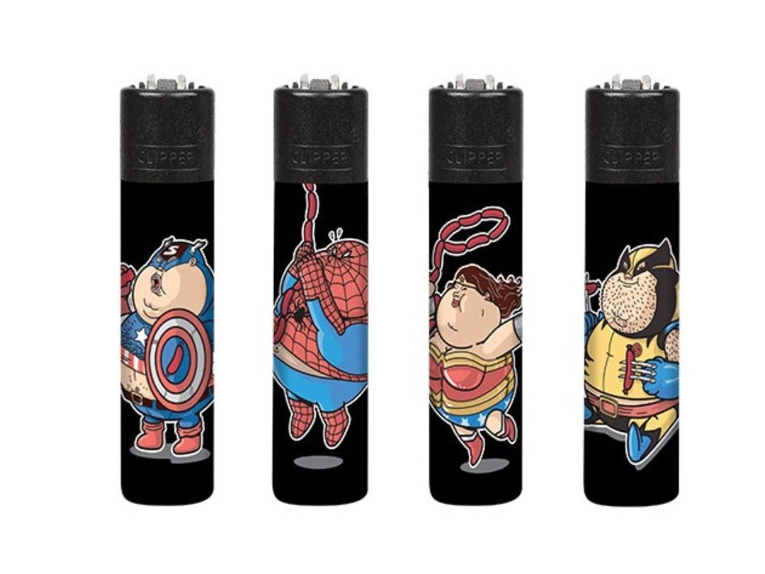 Super Rare FAT SUPERHERO Clipper Lighters Unique Funny Cool Buy ...