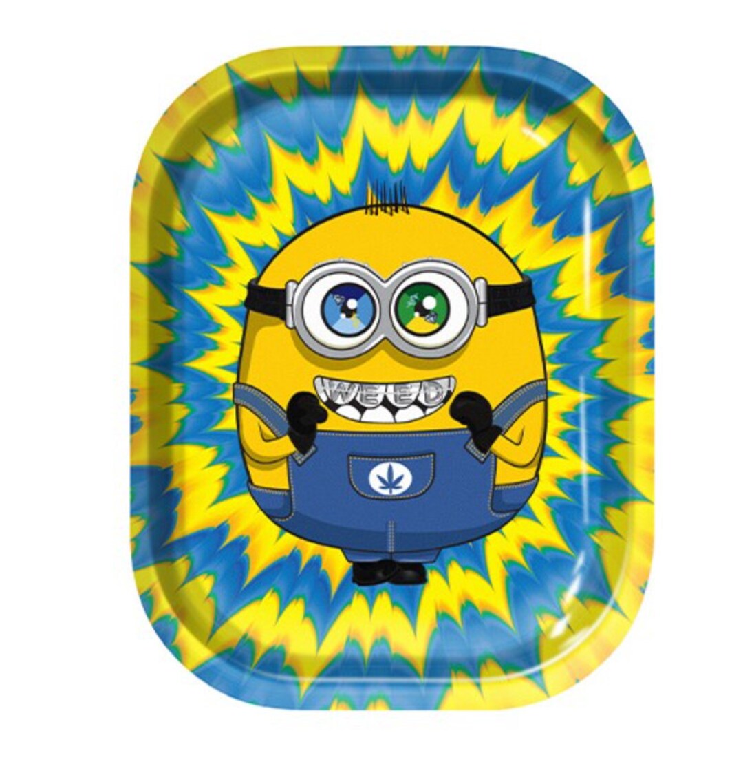 MINIONS Metal Rolling TRAY Small Roll Tray for Your Rolling Papers ...