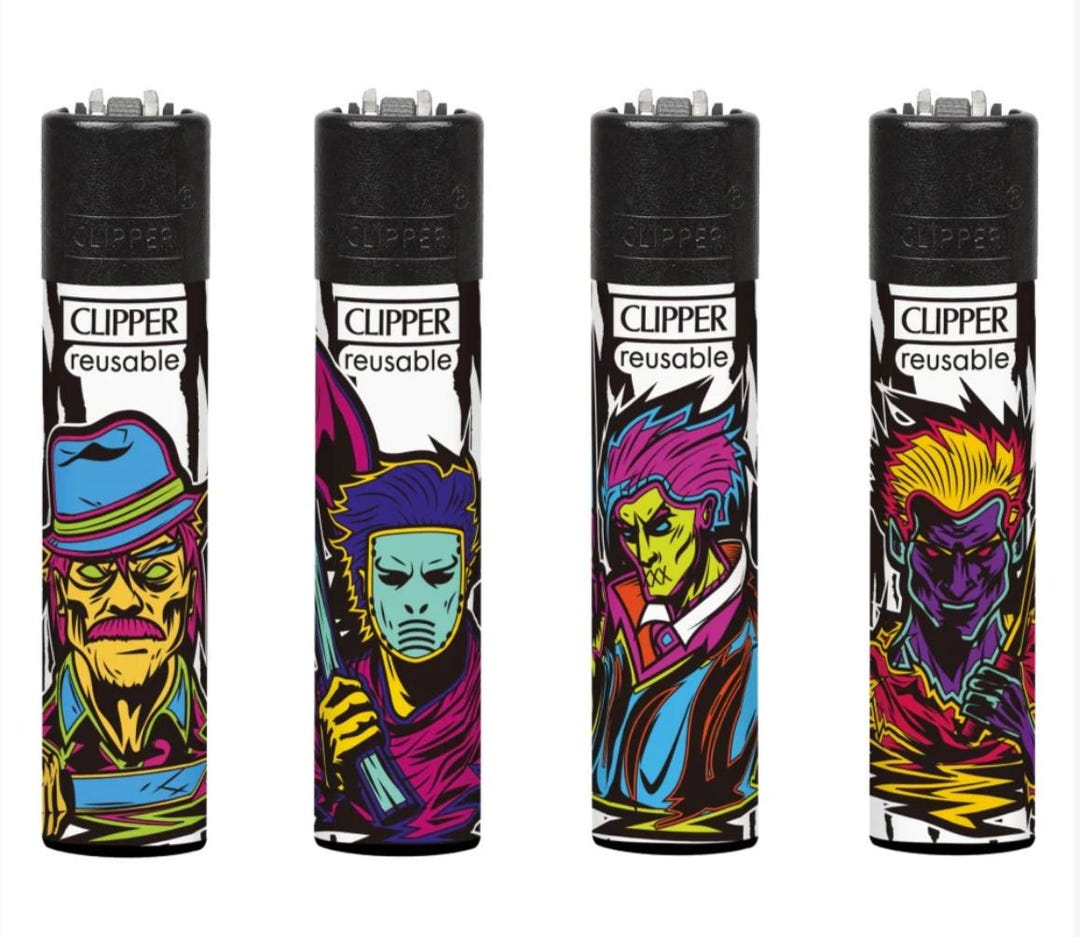 HORROR CHARACTERS Clipper Lighters Buy Individual Lighters or Whole Set ...