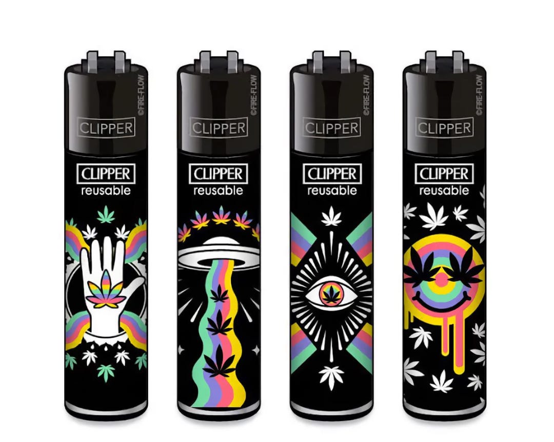 420 RAINBOW CLIPPER Lighters - Buy Individual Lighters / Whole Set ...
