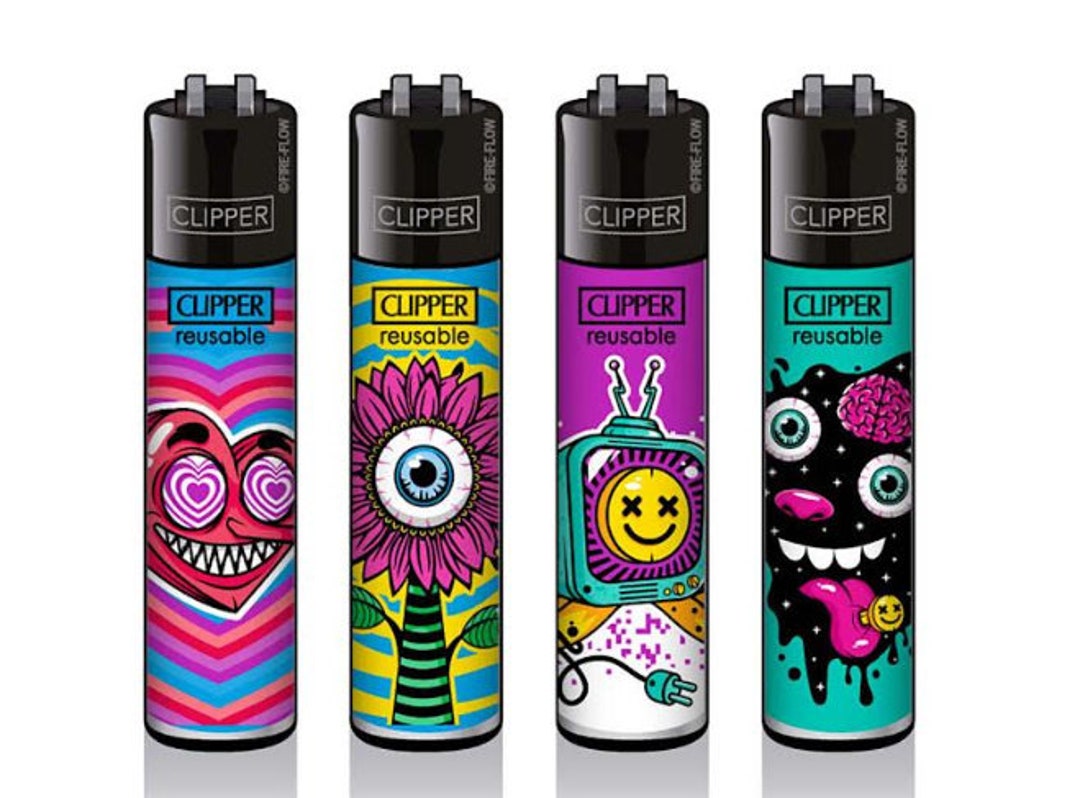 TRIPPY 3 CLIPPER Lighters Buy Individual Lighters or Whole - Etsy UK