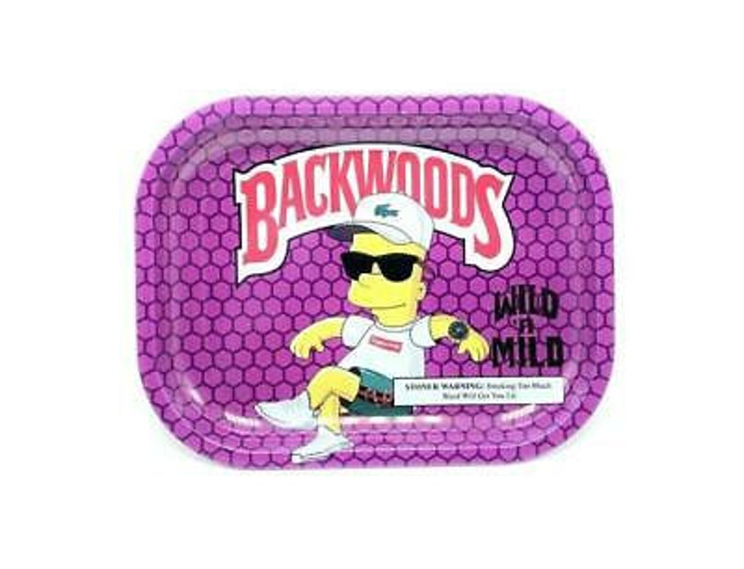 BART SIMPSON backwoods Wild N Mild Metal Rolling Tray Smoke Arsenal ...