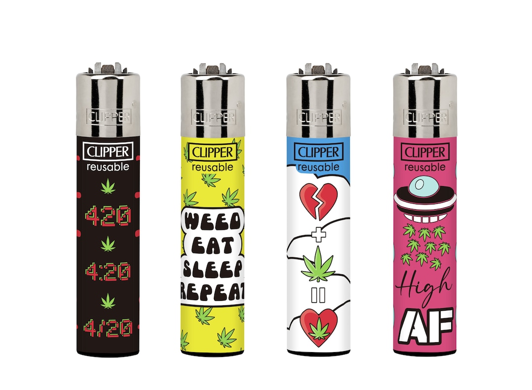 420 "logos & Ufo's" CLIPPER Lighters - Buy Individual or Whole Set ...