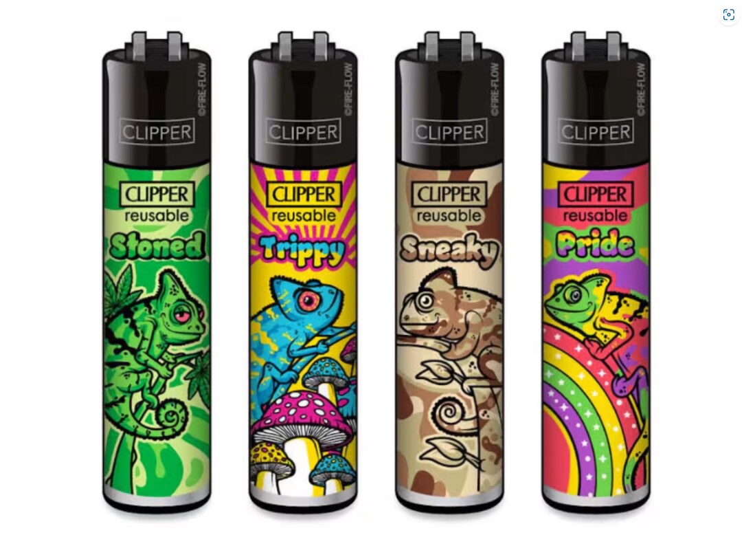 COLOURFUL CHAMELEONS CLIPPER Lighters Unique Funny Cool Buy Individual ...