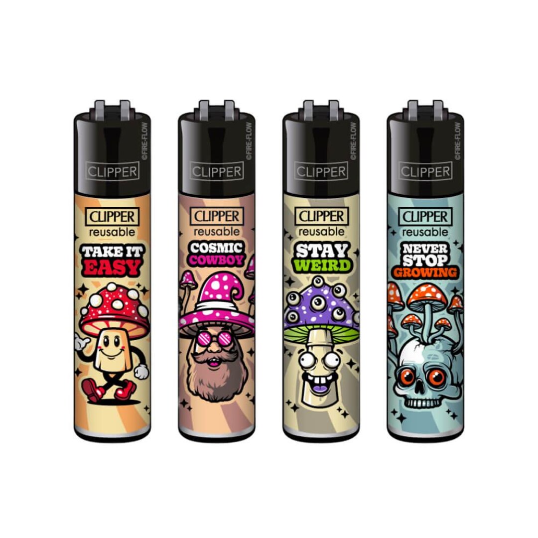 SHROOMS #12 MUSHROOM Clipper Lighters - Buy Individual or Whole Set ...