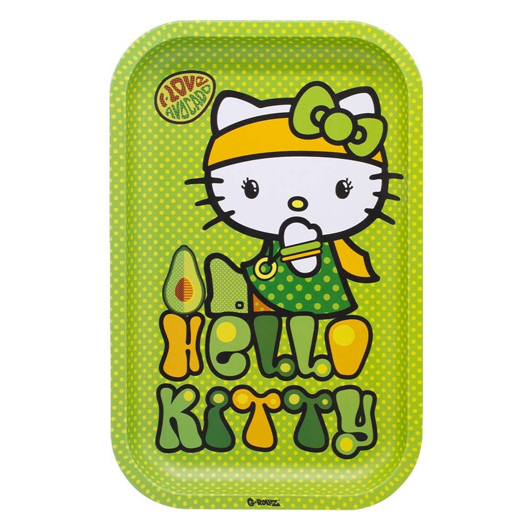 HELLO KITTY Metal Rolling TRAY avocado Medium Roll Tray for Your ...