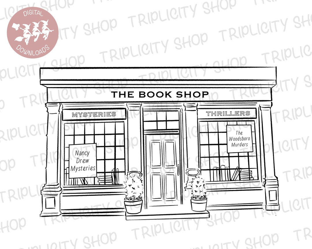 Bookstore - PNG Digital Download - Png Print File, Instant - Reading ...