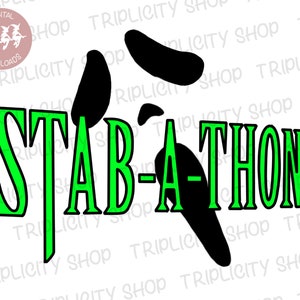 Stab-a-thon Scream Horror Movie PNG Digital Download Png Print File ...