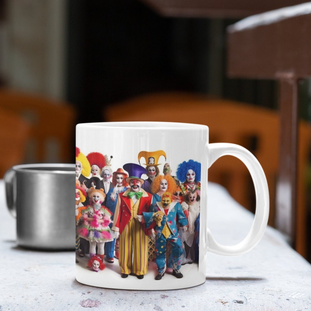 Classic Clown Mug for a Quirky Morning Cuppa: This Eye-catching ...