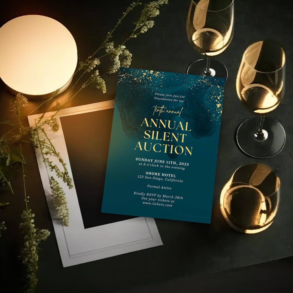 Editable Annual Company Party Invitation | Corporate Invitation ...