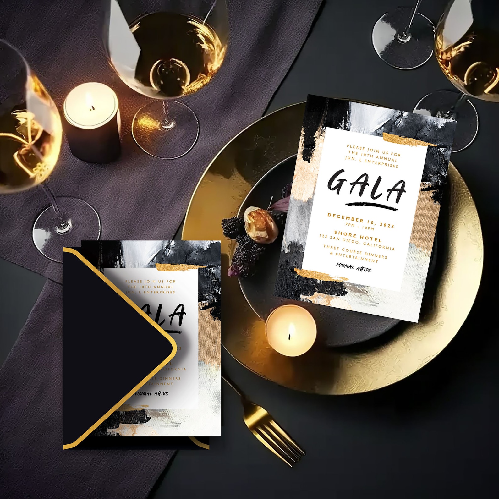 Editable Gala Party Invitation Gala Fundraiser Banquet - Etsy