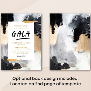 Editable Gala Party Invitation Gala Fundraiser Banquet - Etsy
