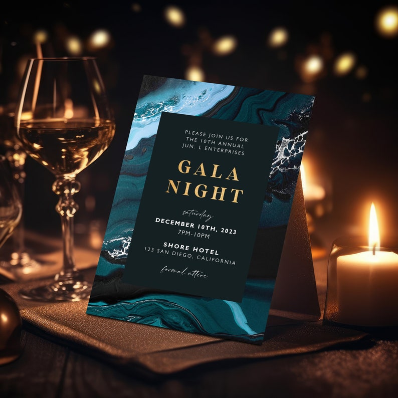 Editable Gala Party Invitation Gala Fundraiser Banquet - Etsy