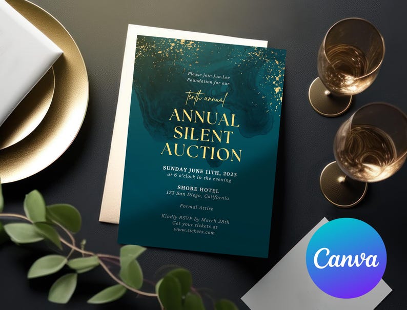 Editable Annual Company Party Invitation | Corporate Invitation ...