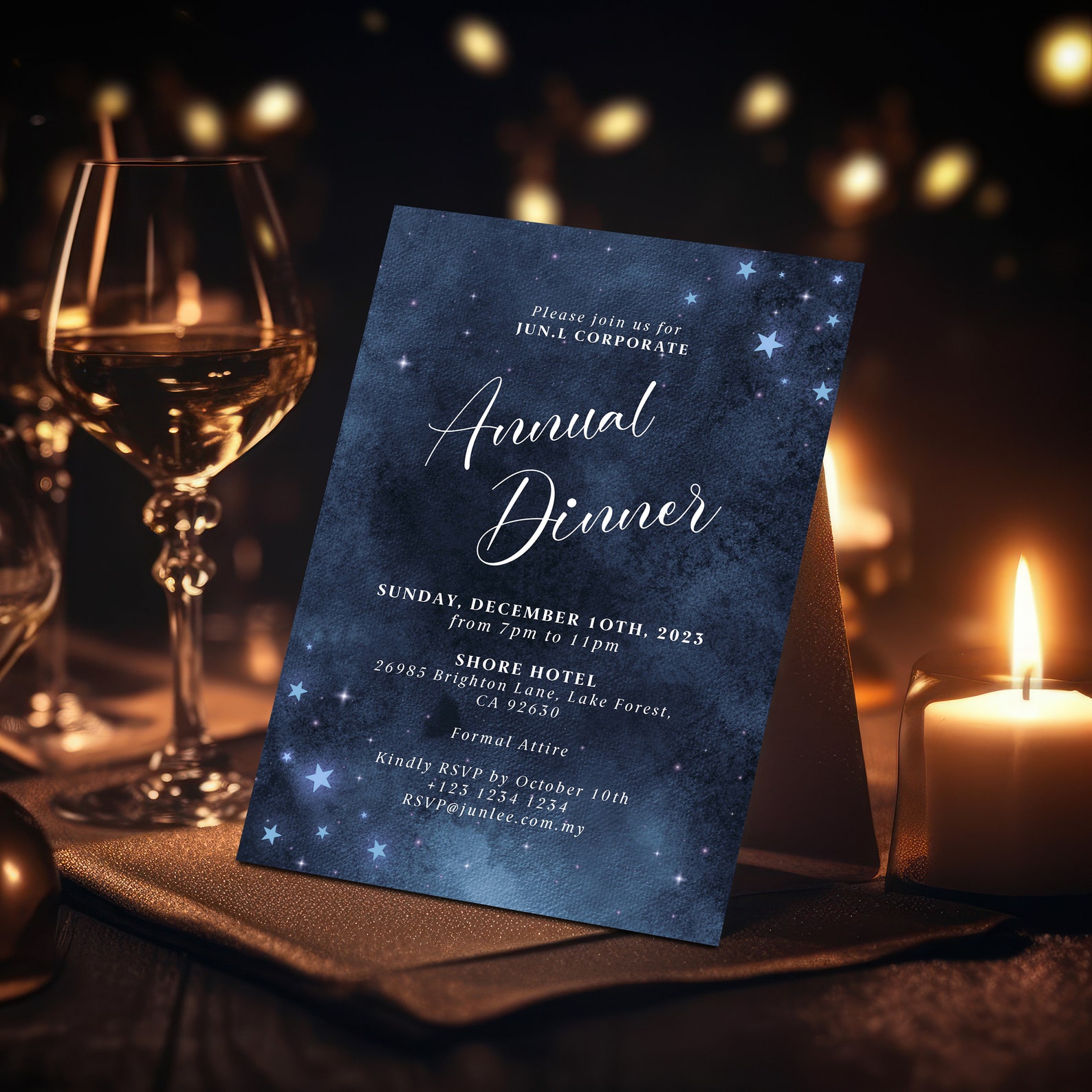 Editable Annual Company Party Invitation Corporate Invitation Template ...
