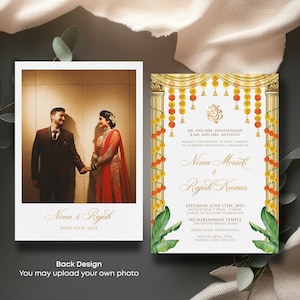 Editable Indian Wedding Invitations | Hindu Wedding Invite | Mandap ...
