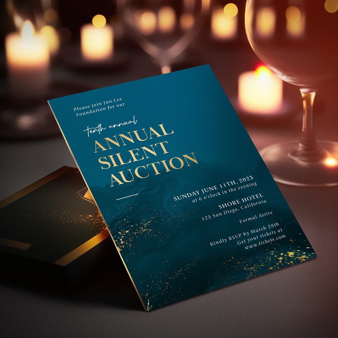 Editable Annual Company Party Invitation Corporate Invitation Template Business Awards Night ...