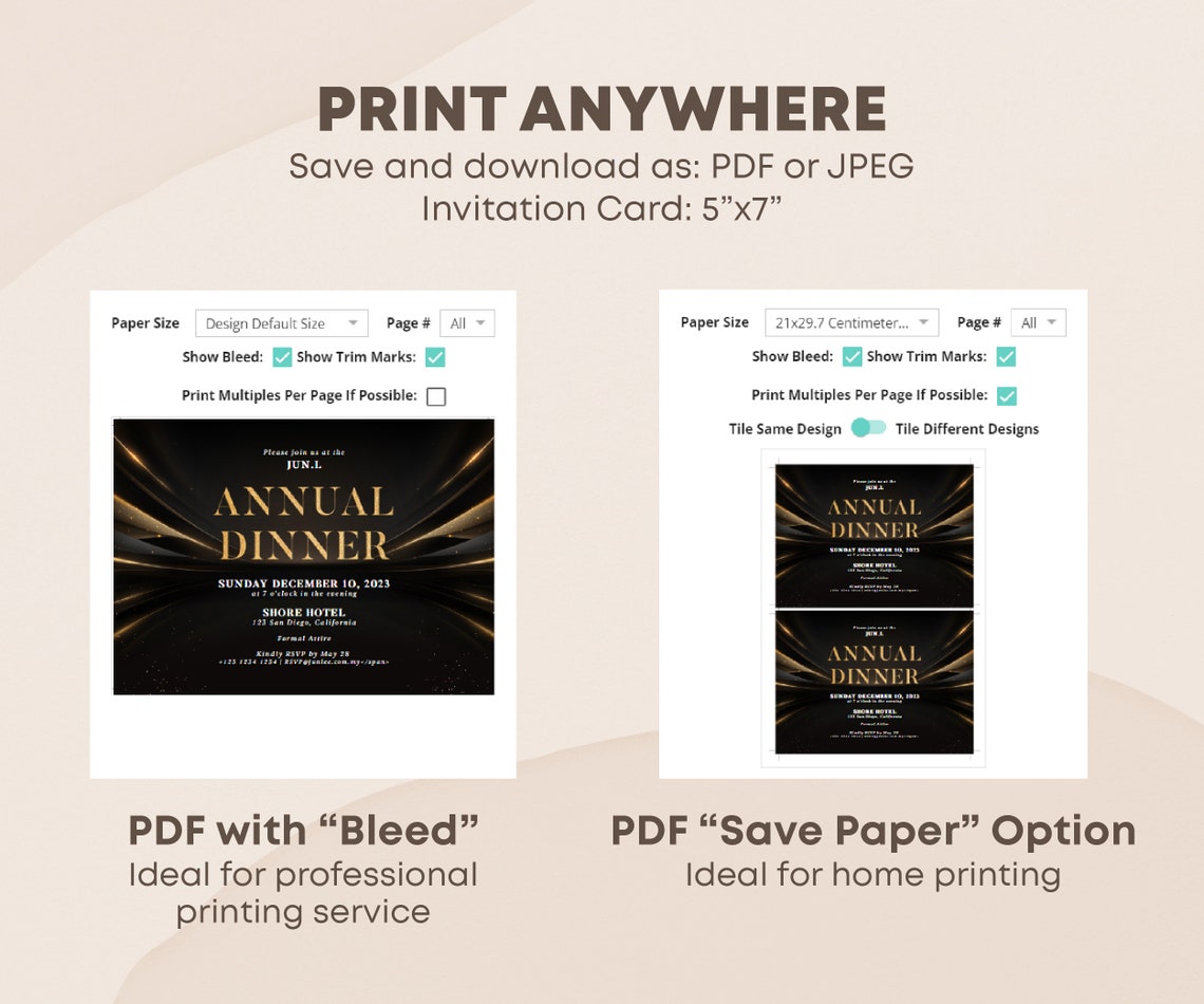 Editable Gala Party Invitation Gala Fundraiser Banquet - Etsy