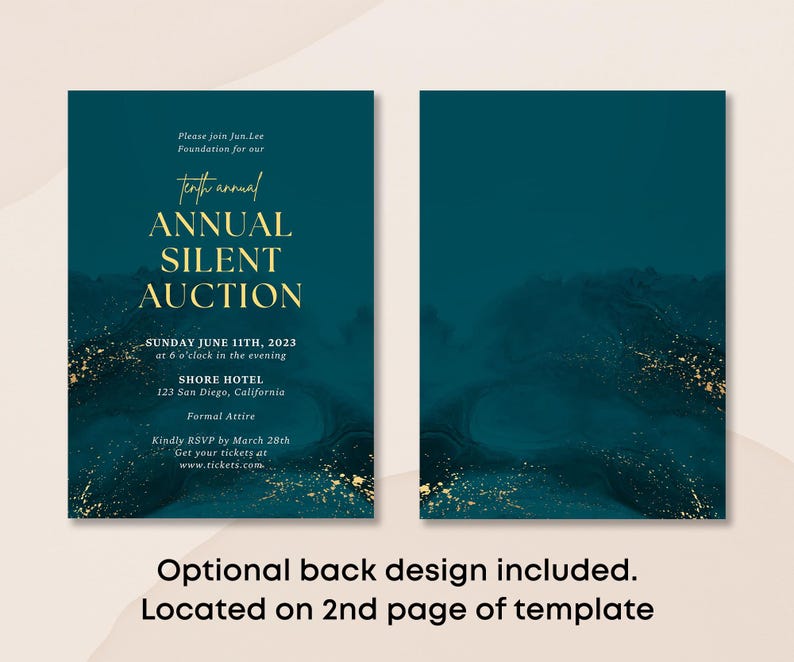 Editable Annual Company Party Invitation | Corporate Invitation ...