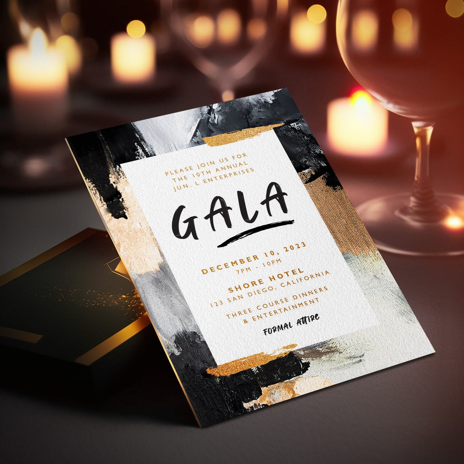 Editable Gala Party Invitation Gala Fundraiser Banquet - Etsy
