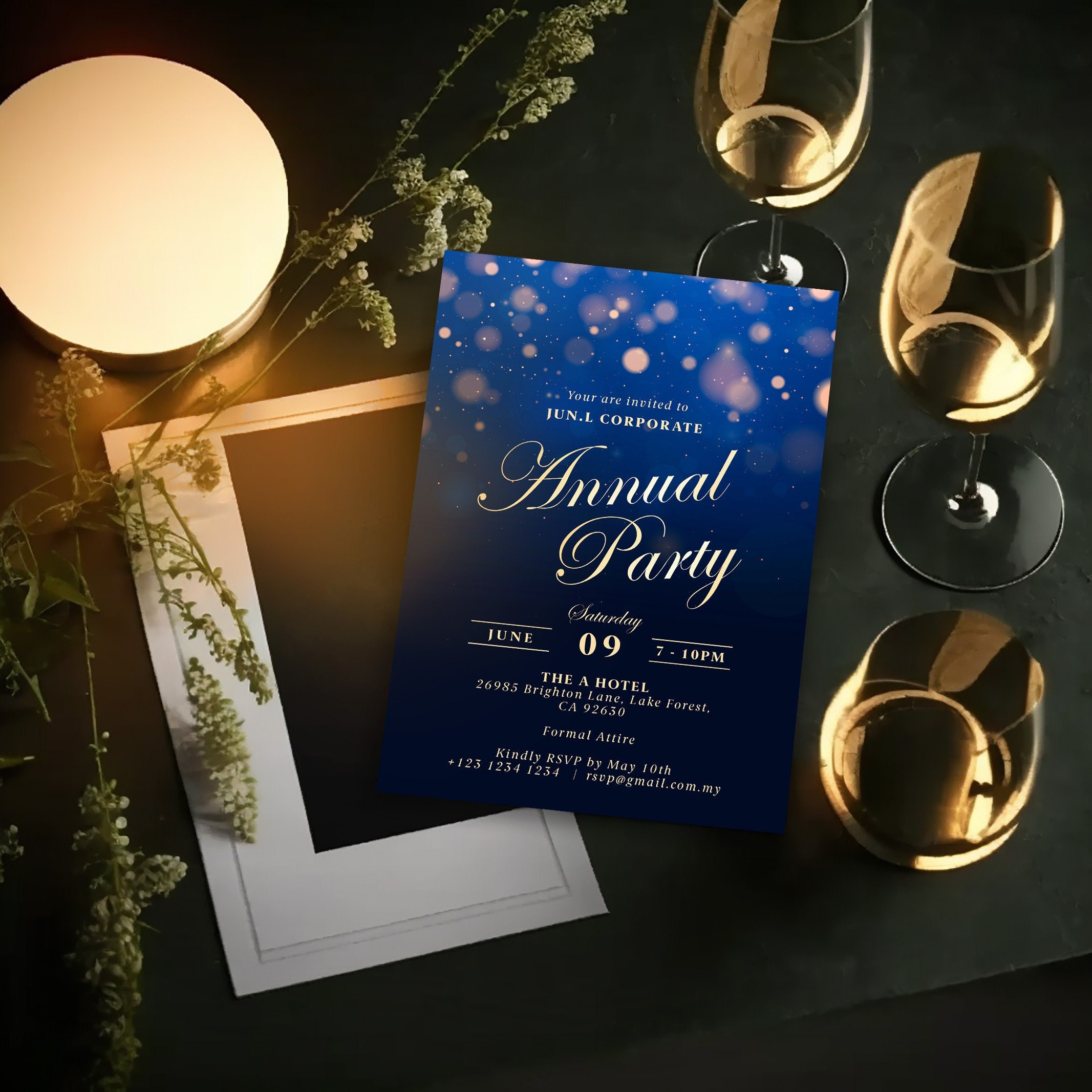 Editable Annual Company Party Invitation Corporate - Etsy