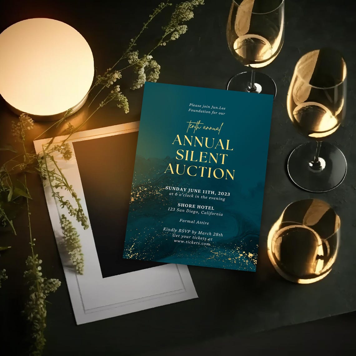 Editable Annual Company Party Invitation | Corporate Invitation ...