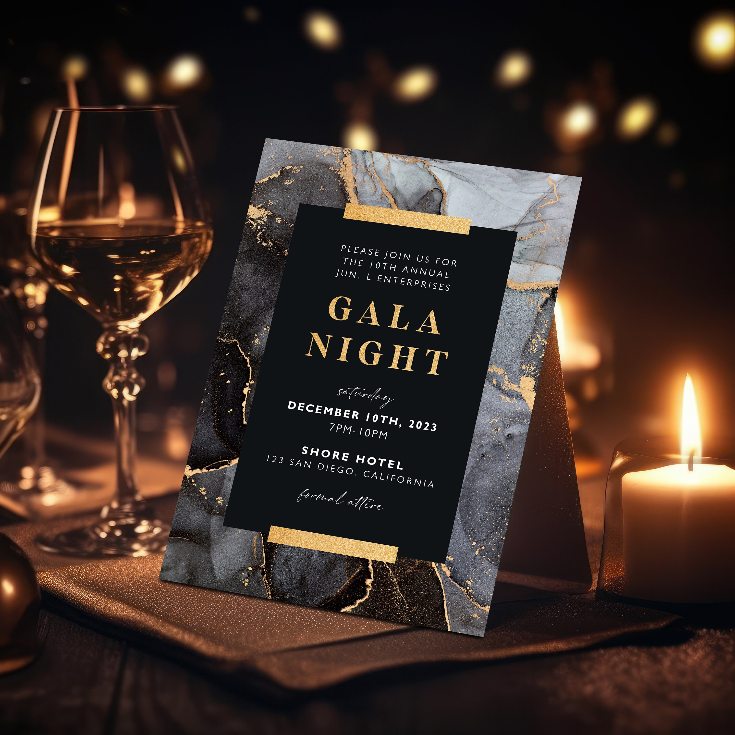 Editable Gala Party Invitation Gala Fundraiser Banquet - Etsy