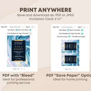 Editable Gala Party Invitation Gala Fundraiser Banquet - Etsy
