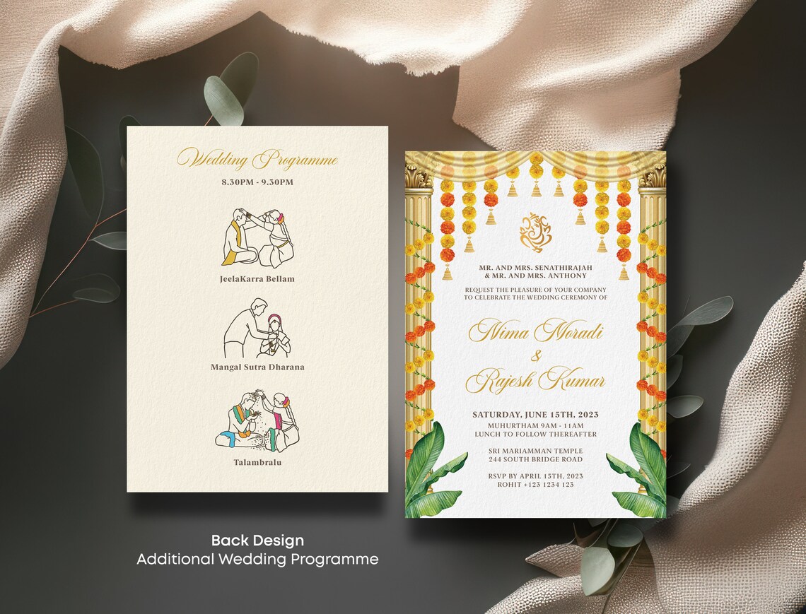 Editable Indian Wedding Invitations Bundle Hindu Wedding - Etsy