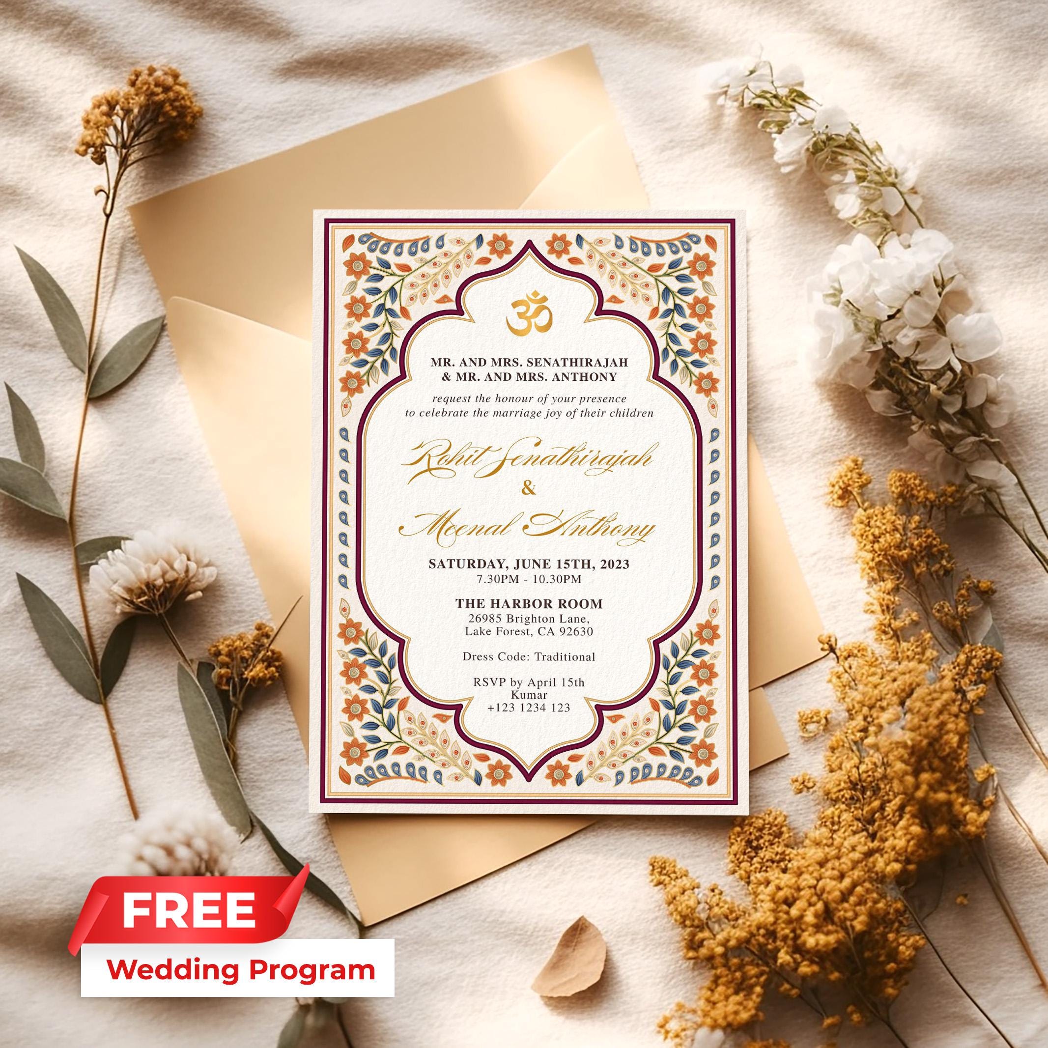 Punjabi Wedding Cards Frame