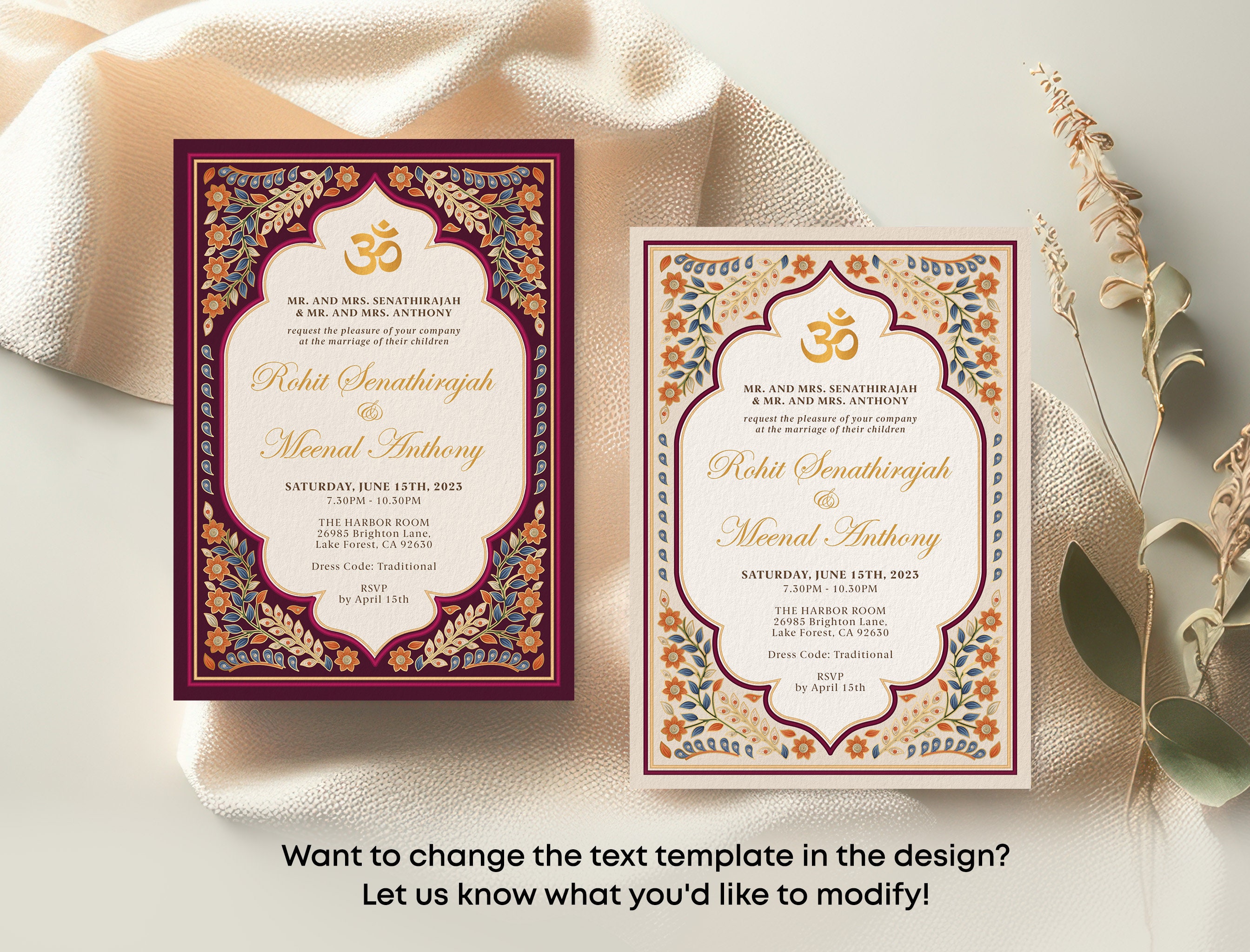 Editable Indian Wedding Invitations Bundle Hindu Wedding - Etsy
