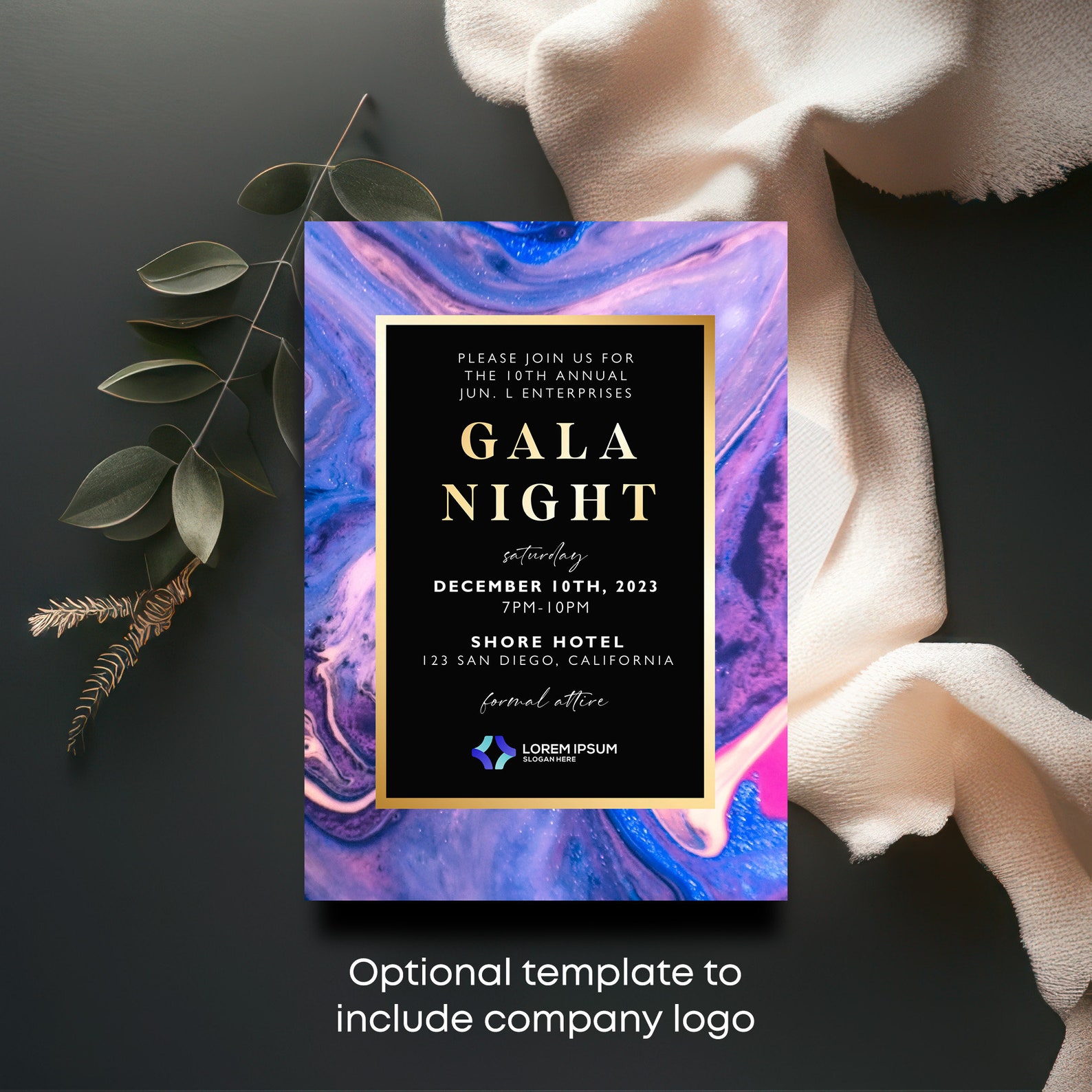 Editable Gala Party Invitation Gala Fundraiser Banquet - Etsy