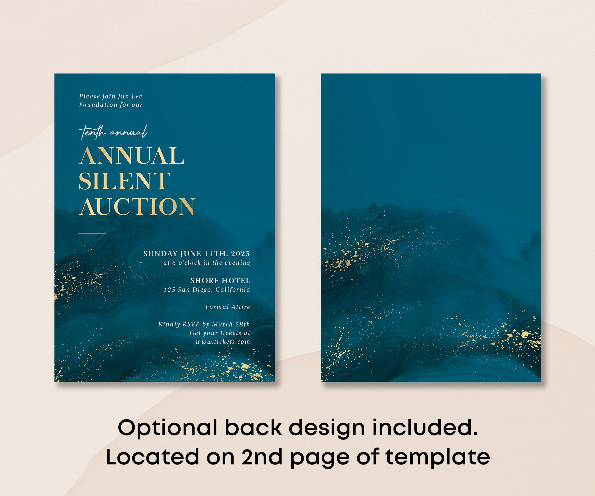 Editable Annual Company Party Invitation Corporate Invitation Template ...