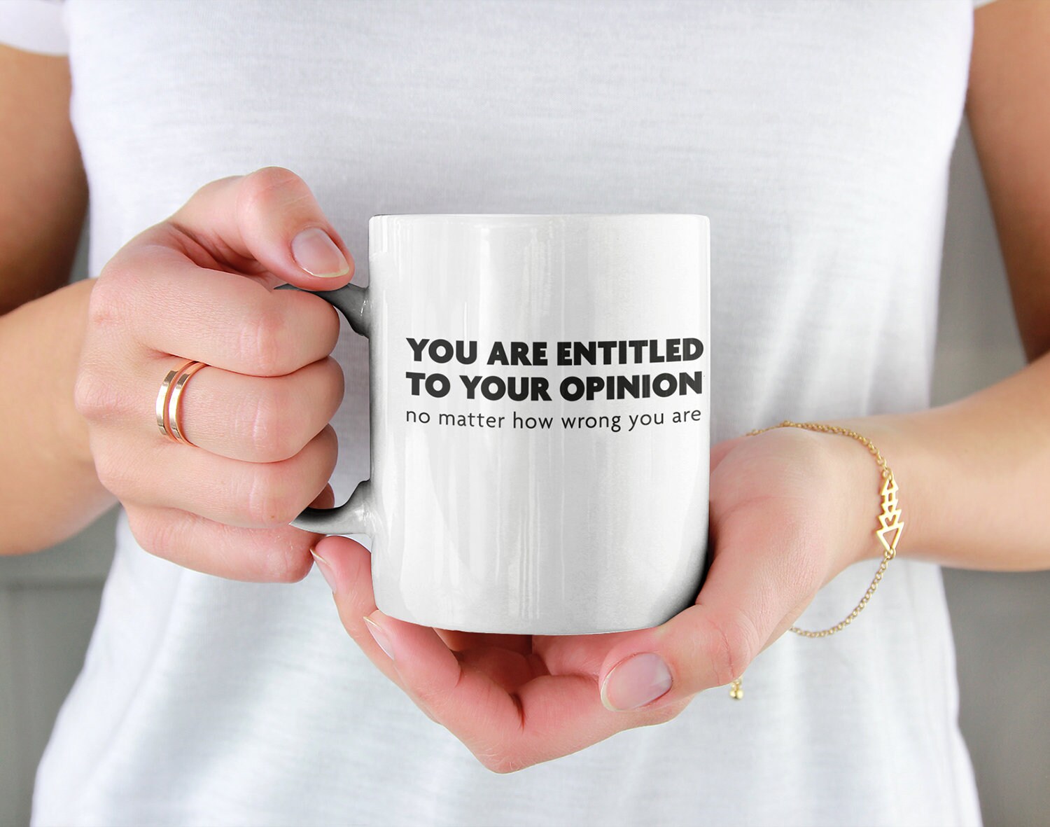 You Are Entitled to Your Opinion 11 Oz. White Mug - Etsy