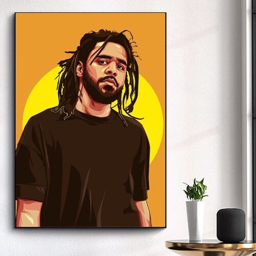 J Cole Music Singer Canvas Poster Wall Art Decor Home Decor - Etsy