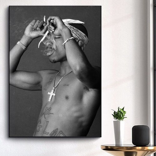 2pac Tupac Music Singer Canvas Poster Wall Art Decor Home - Etsy