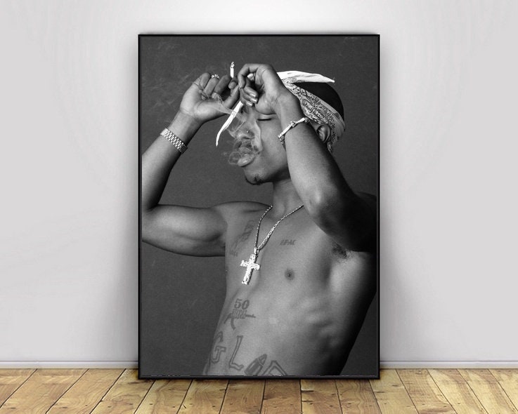 2pac Tupac Music Singer Canvas Poster Wall Art Decor Home - Etsy