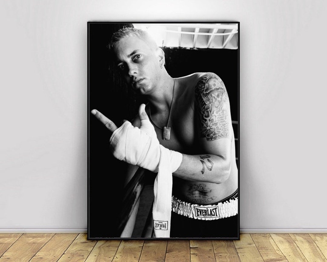 Eminem, Music Singer Canvas Poster Wall Art Decor Home Decor Frameless ...
