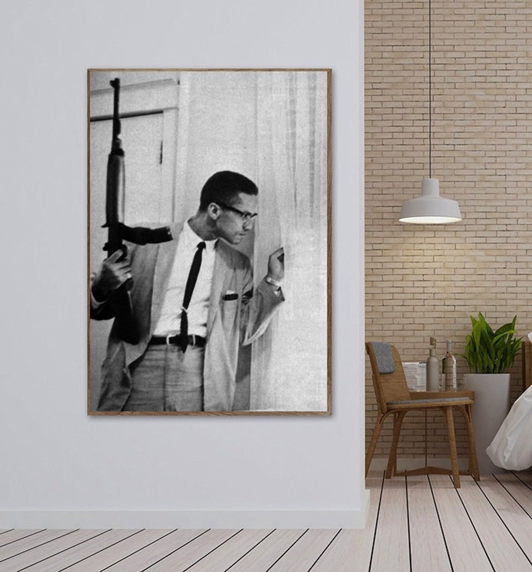Malcolm X Canvas Poster Wall Art Decor Home Decor Frameless - Etsy