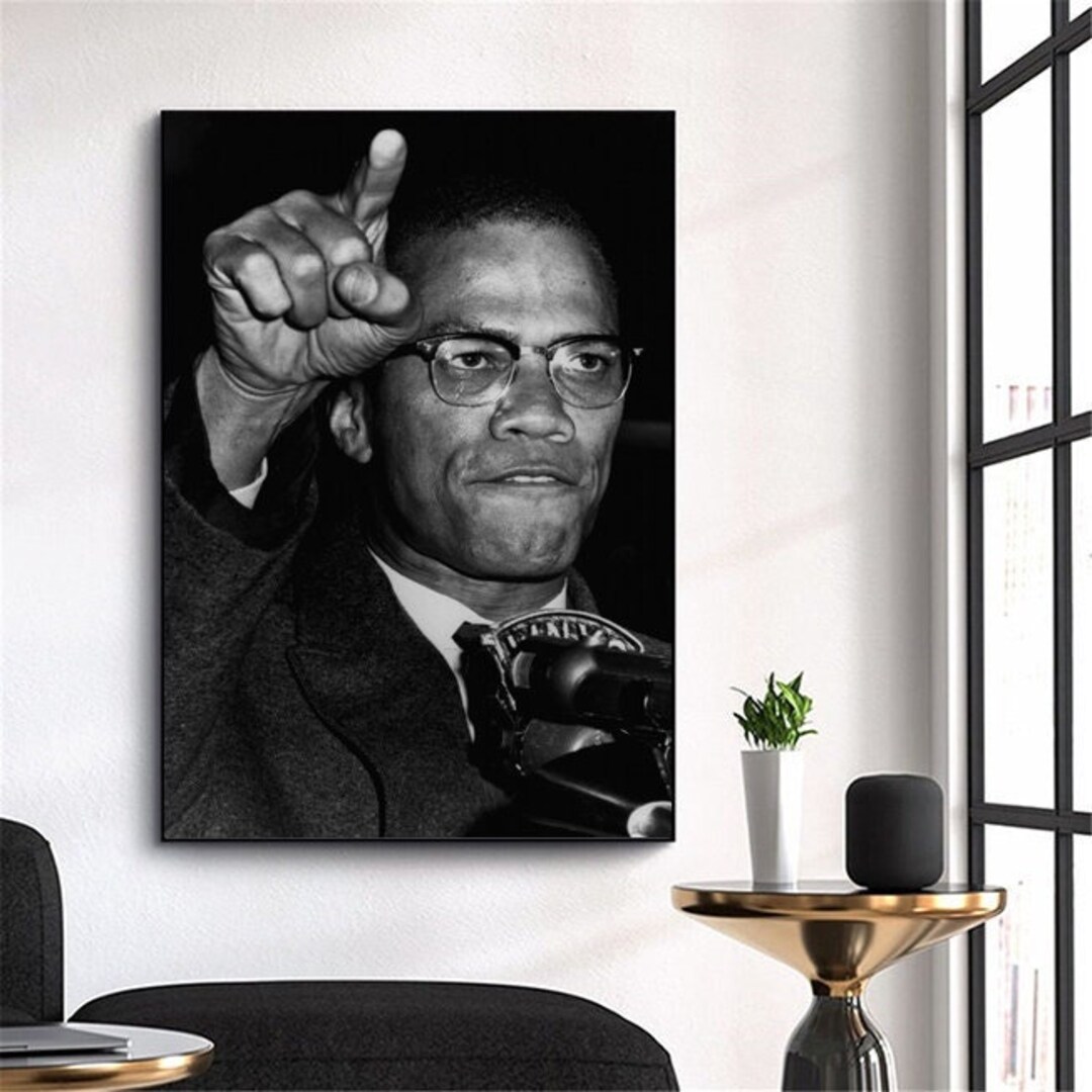 Malcolm X Music Singer Canvas Poster Wall Art Decor Home Decor ...